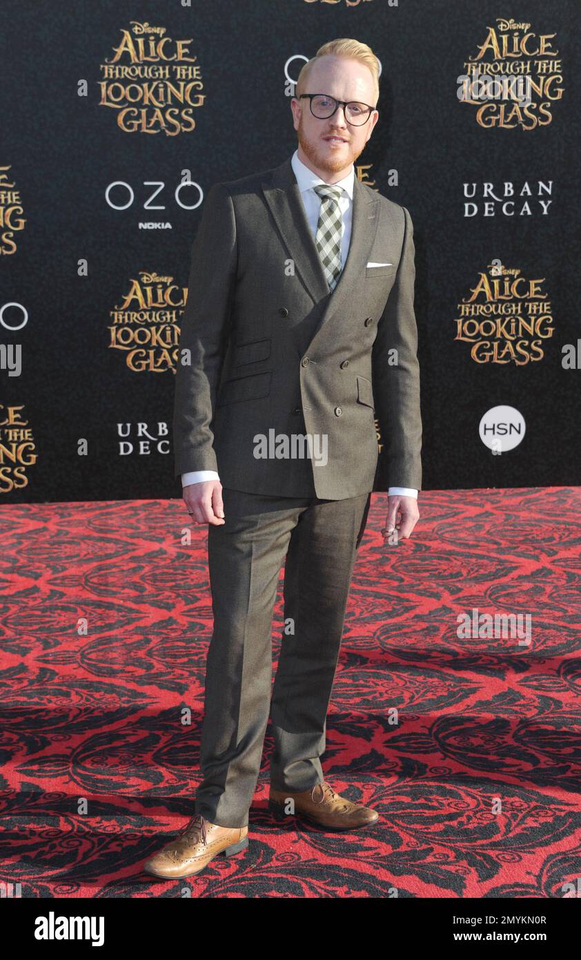 Owain Rhys Davies arrives at the premiere of "Alice Through the Looking ...