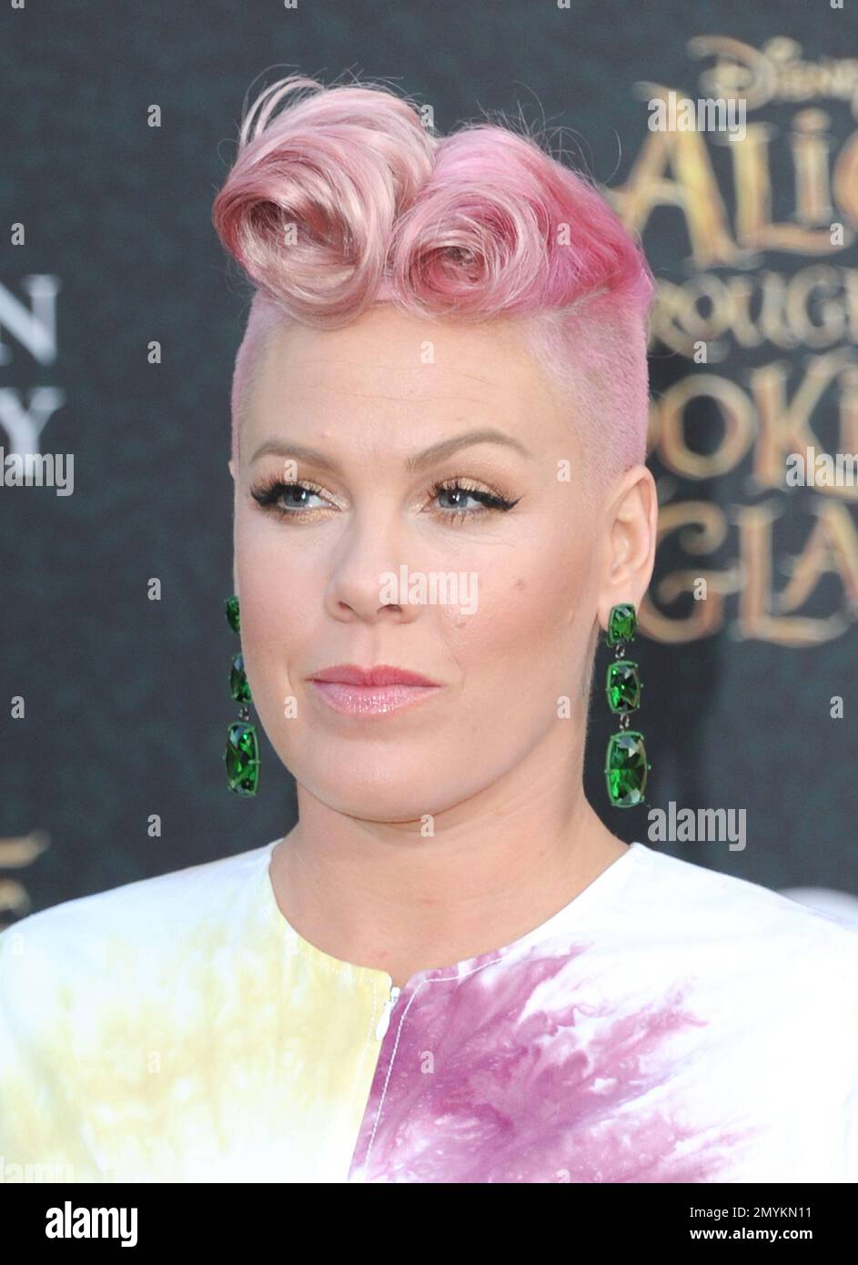 Pink arrives at the premiere of "Alice Through the Looking Glass" at ...