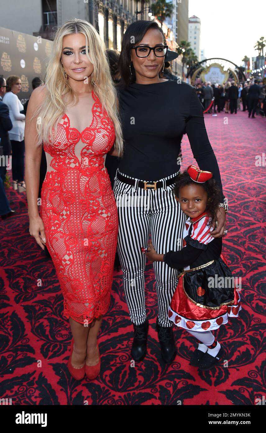 Carmen Electra, from left, Mel B and Madison Brown Belafonte arrive at ...