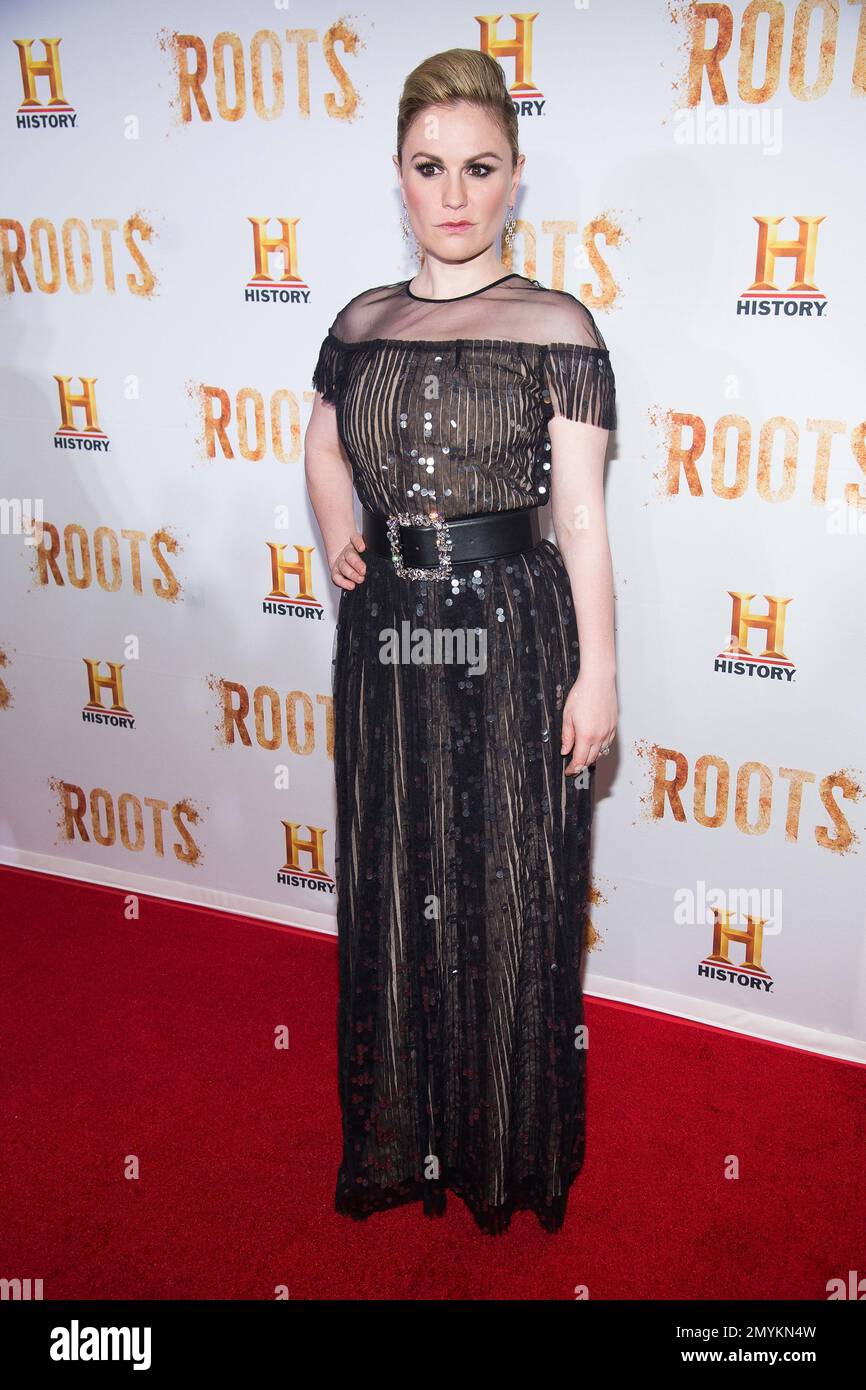 Anna Paquin attends History Channel's "Roots" mini-series premiere at ...
