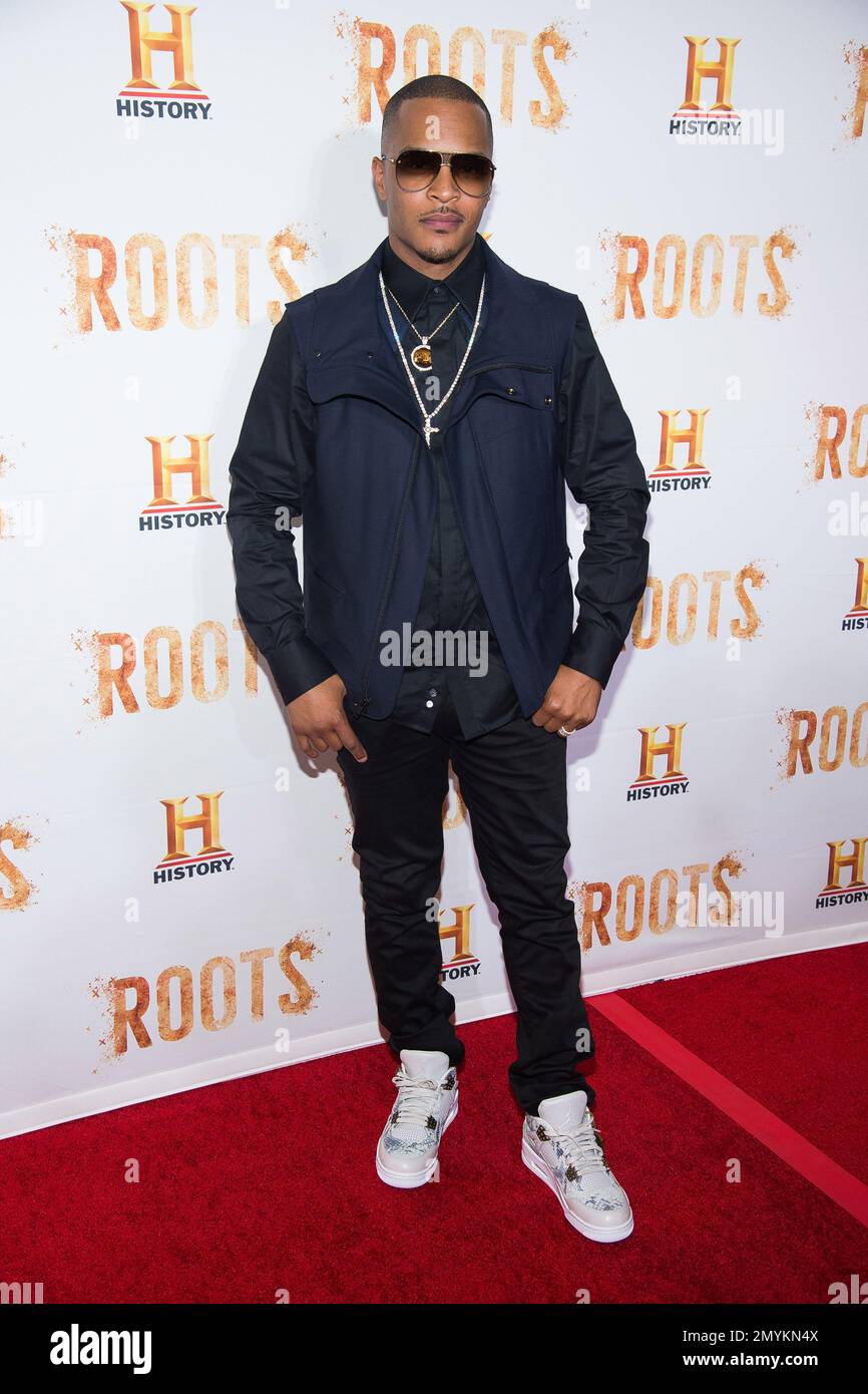 Tip "T.I. " Harris attends History Channel's "Roots" mini-series ...