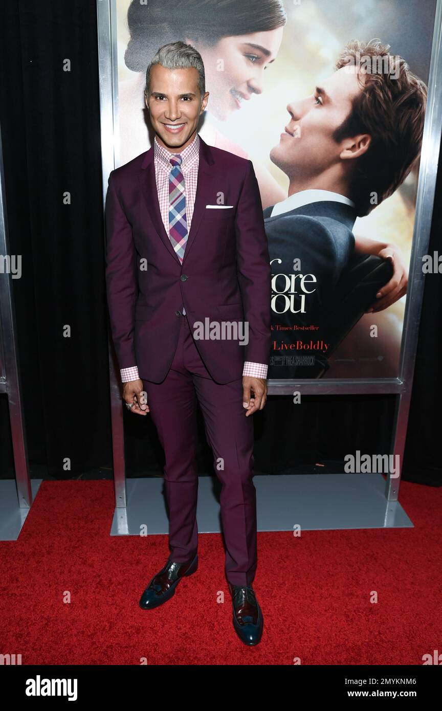 Jay Manuel attends the world premiere of "Me Before You" at AMC Loews ...