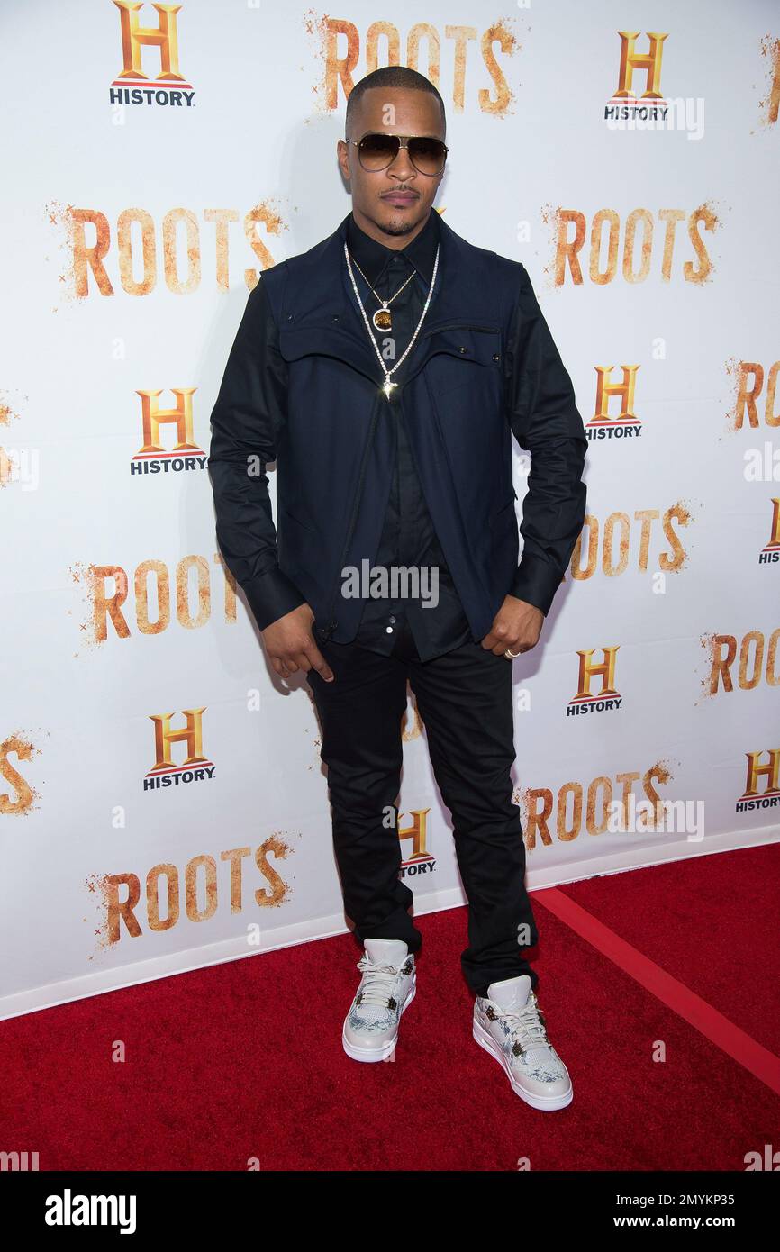 Tip "T.I. " Harris attends History Channel's "Roots" mini-series ...