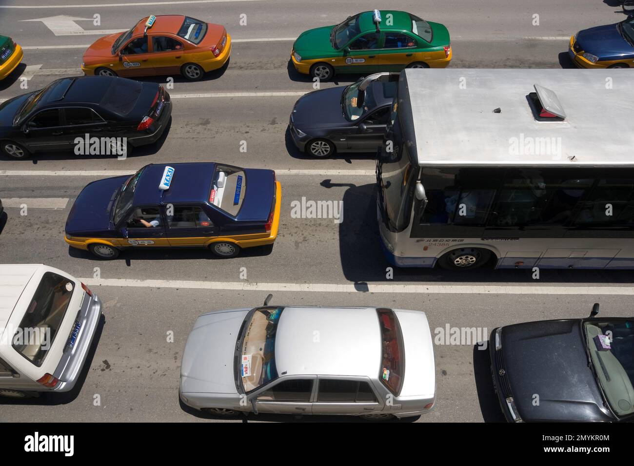Beijing's second ring road landscape Stock Photo - Alamy
