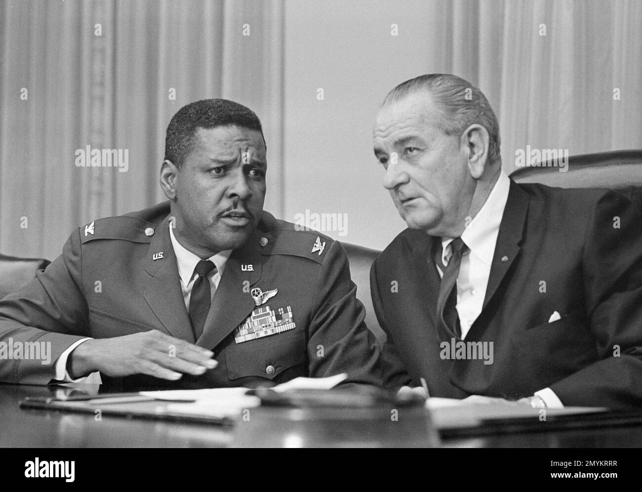 Col. Daniel James Jr., who just returned from 78 combat missions over ...