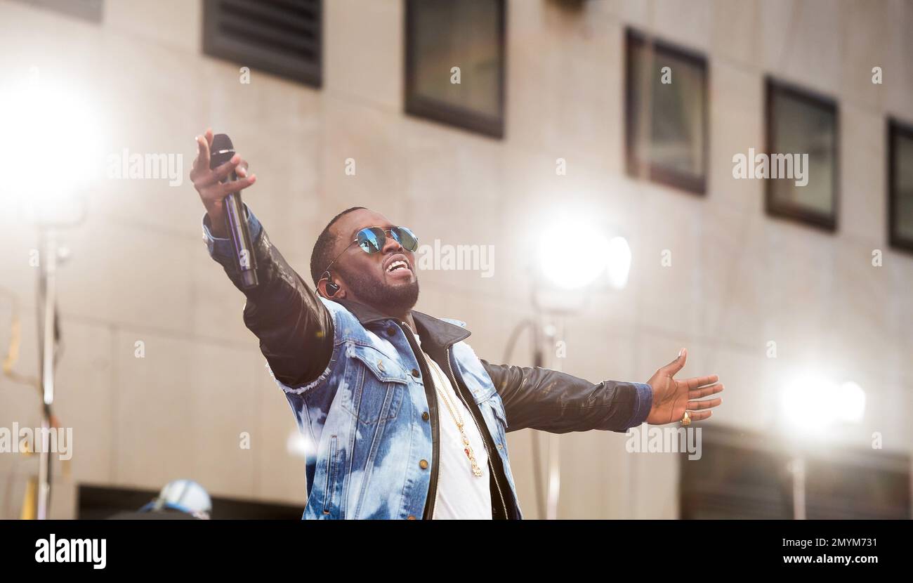 Sean "Puff Daddy" Combs performs on NBC's "Today" show at Rockefeller ...