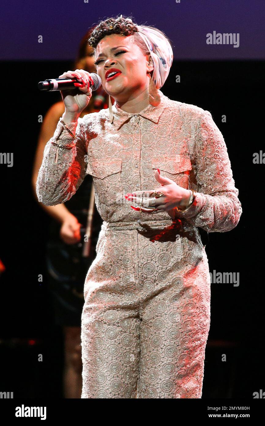 Andra Day performs at the 12th Annual MusiCares MAP Fund Benefit ...