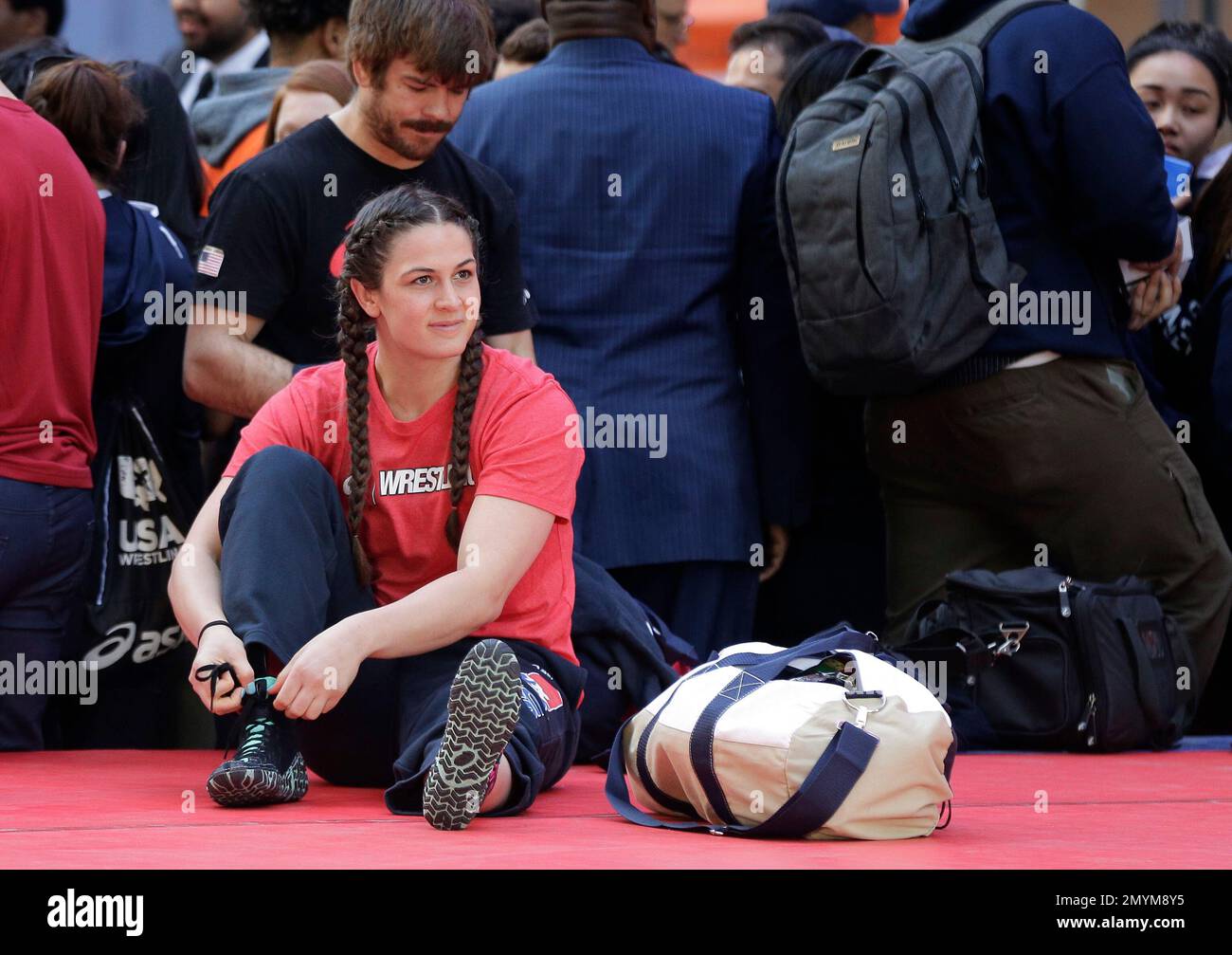 Adeline Gray prepares to compete in the Beat the Streets international ...