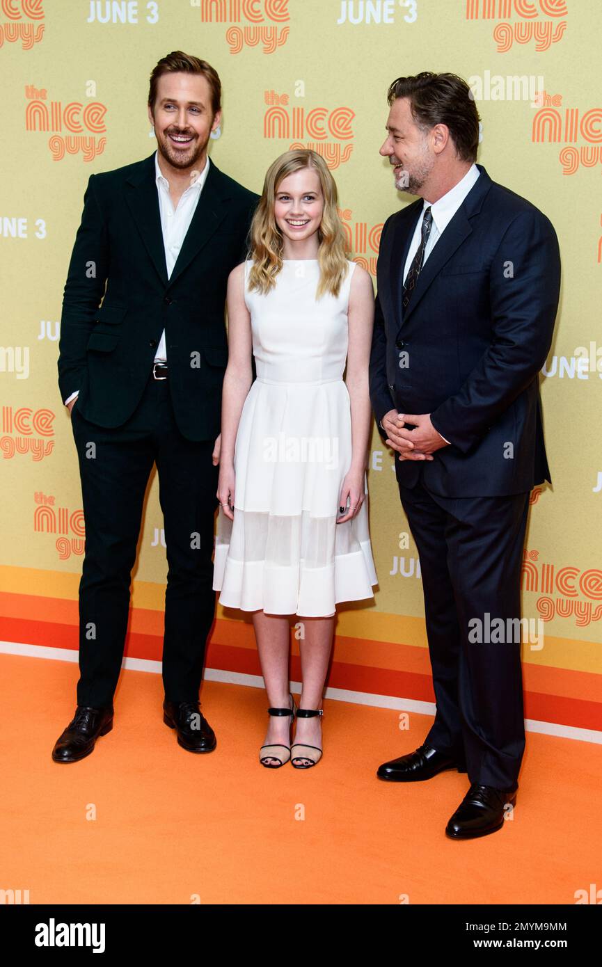 Canadian actor Ryan Gosling, Australians actors Angourie Rice and ...
