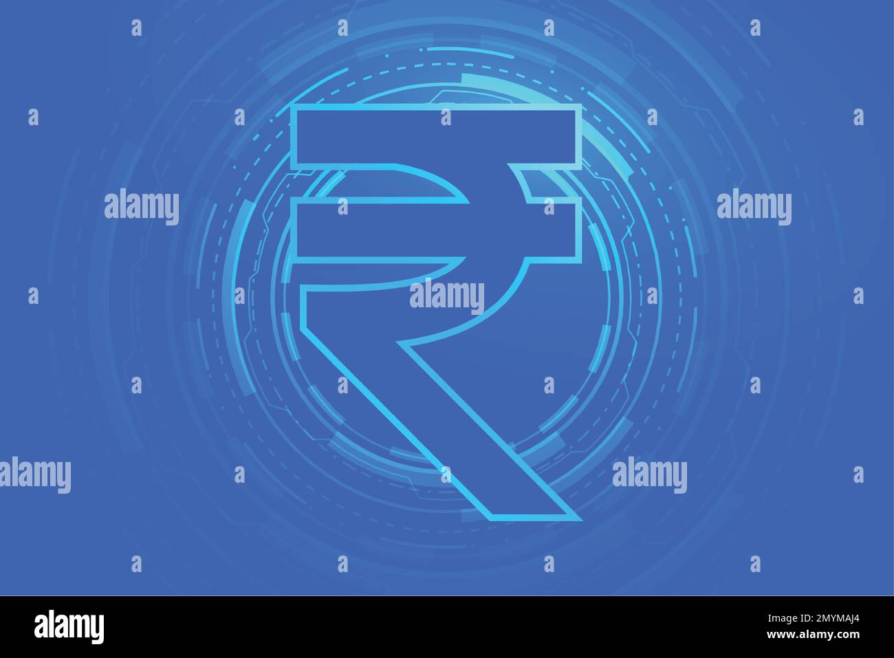 Blue sign indian rupee symbol hi-res stock photography and images - Alamy