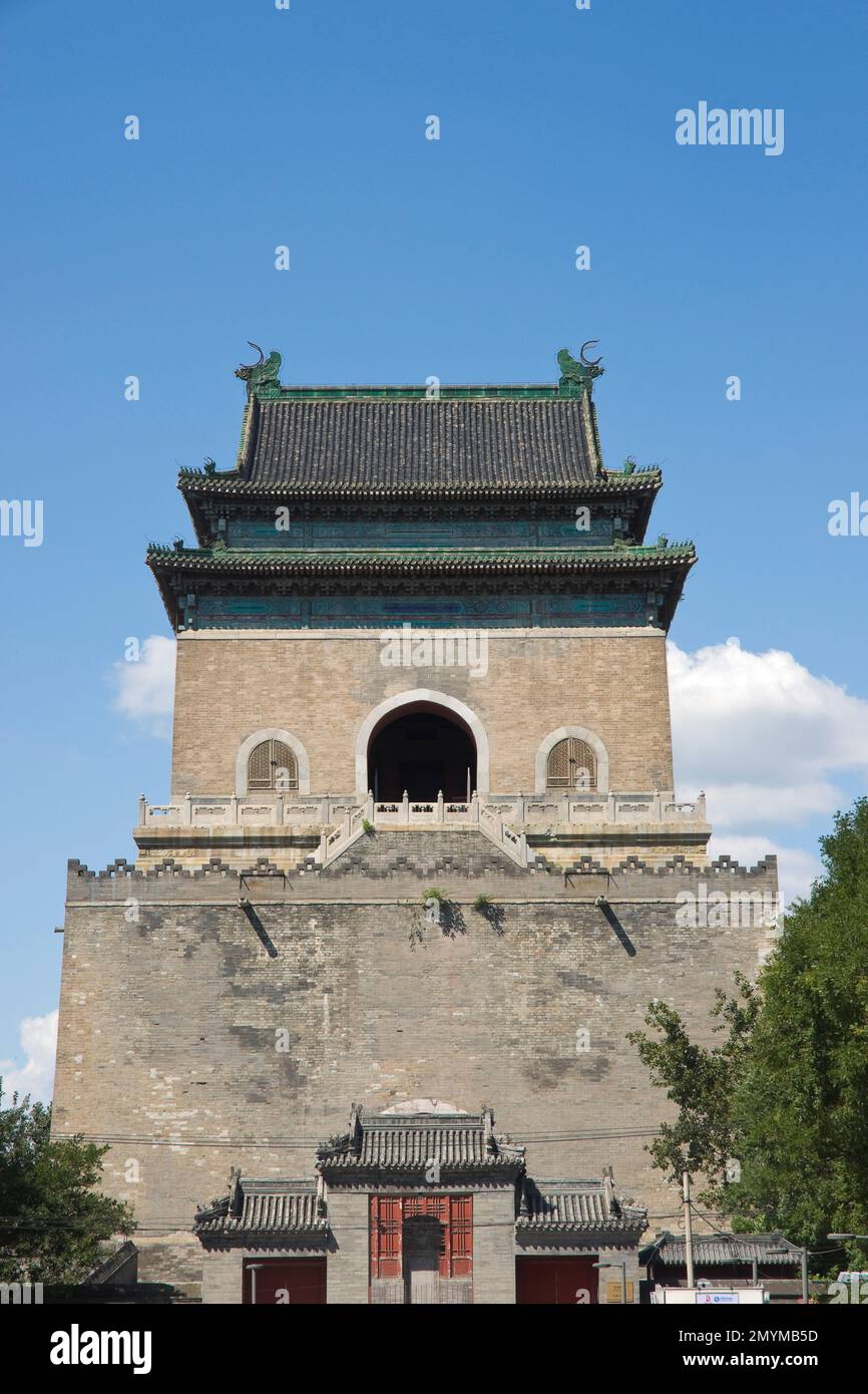 The clock tower in Beijing Stock Photo - Alamy