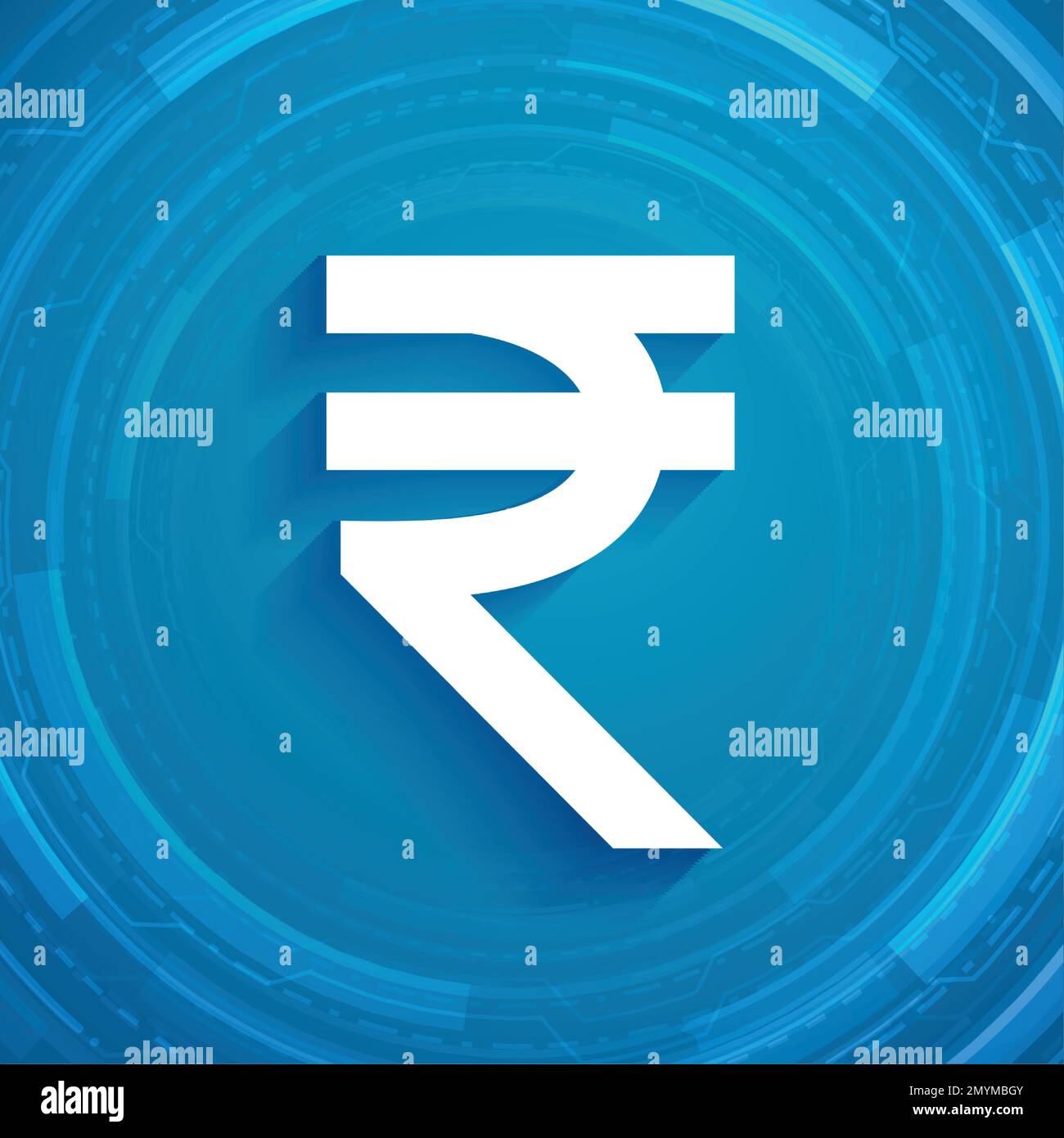 Blue sign indian rupee symbol hi-res stock photography and images - Alamy