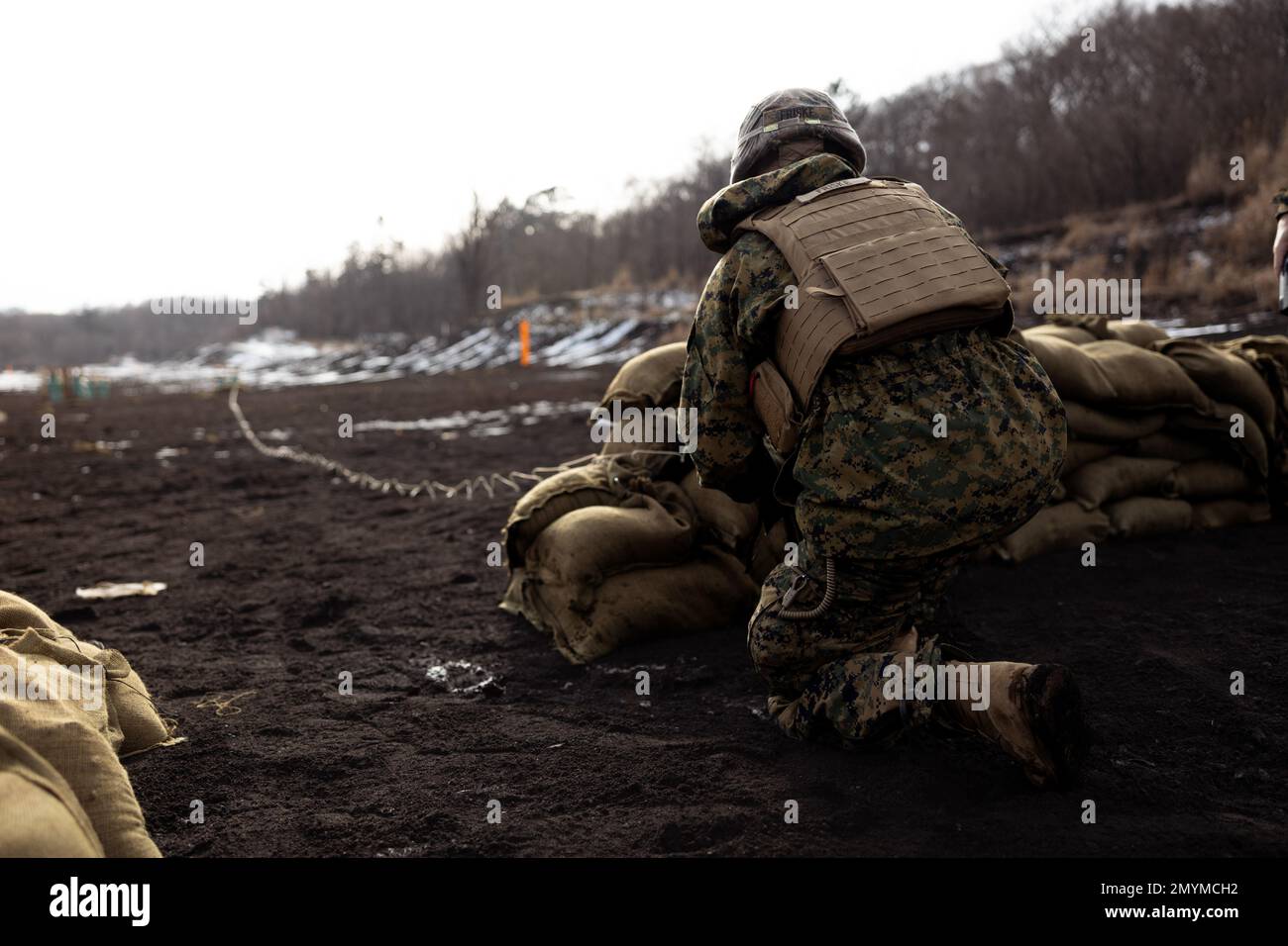 U.S. Marine Corps Lance Cpl. Nicholas Friske, an anti-tank missile ...