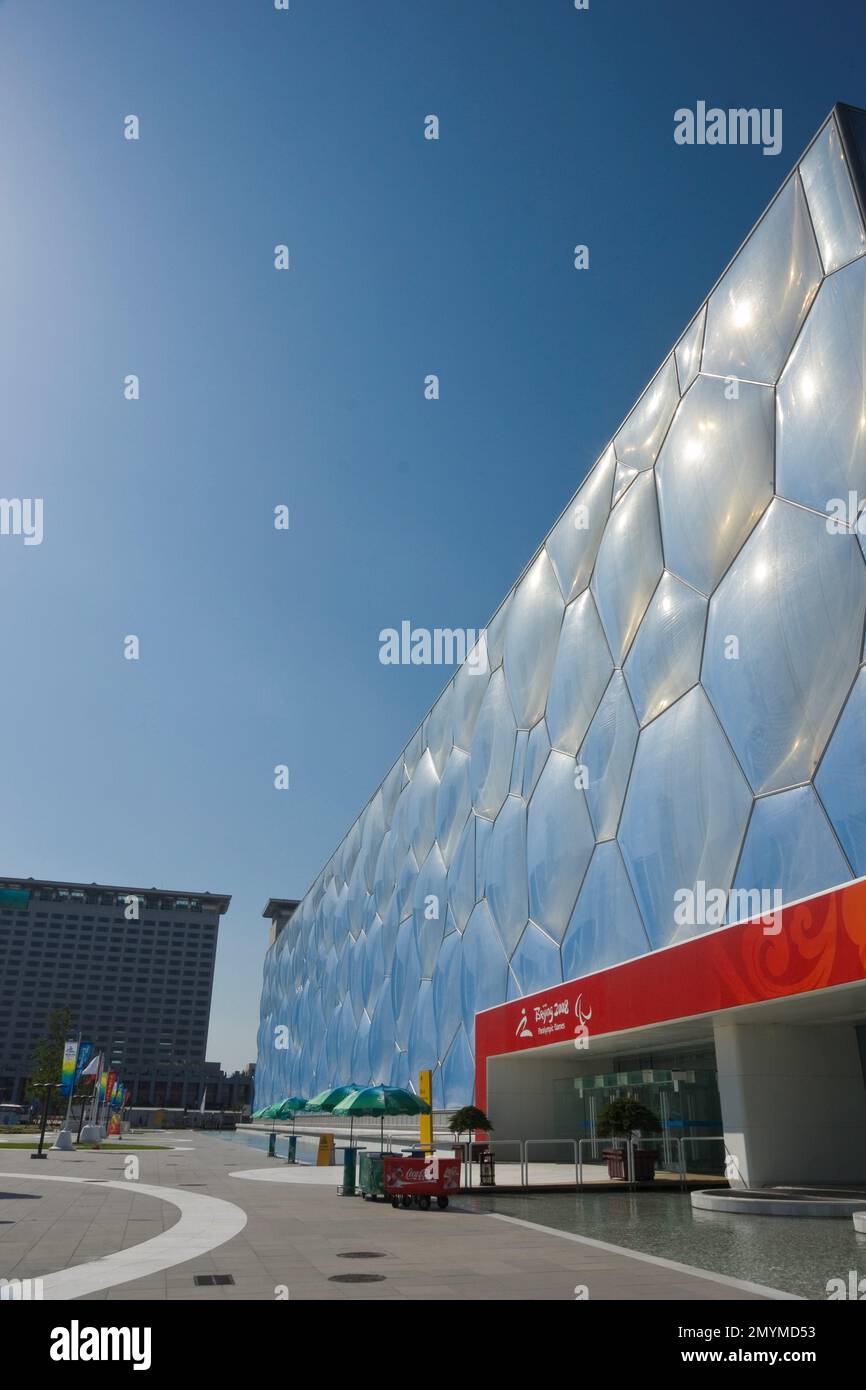 Olympic venues water cube Stock Photo - Alamy