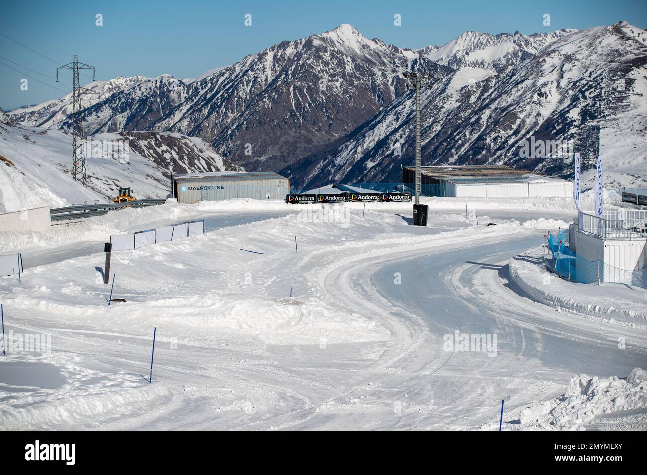 track, piste, illustration paysage landscape during the 2023 Clio Ice ...