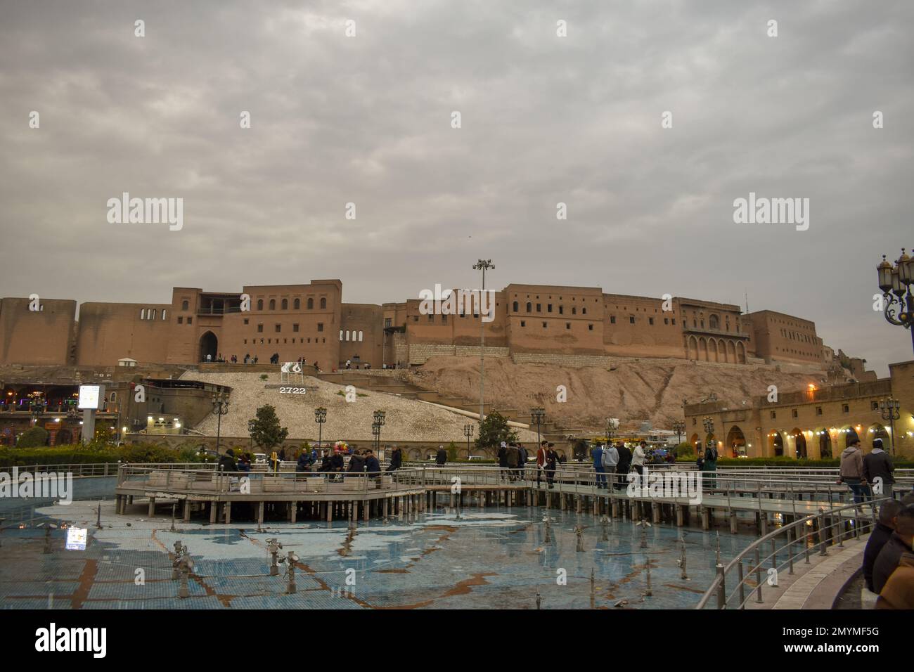 The historical Erbil Citadel at the city centre is said to be the ...