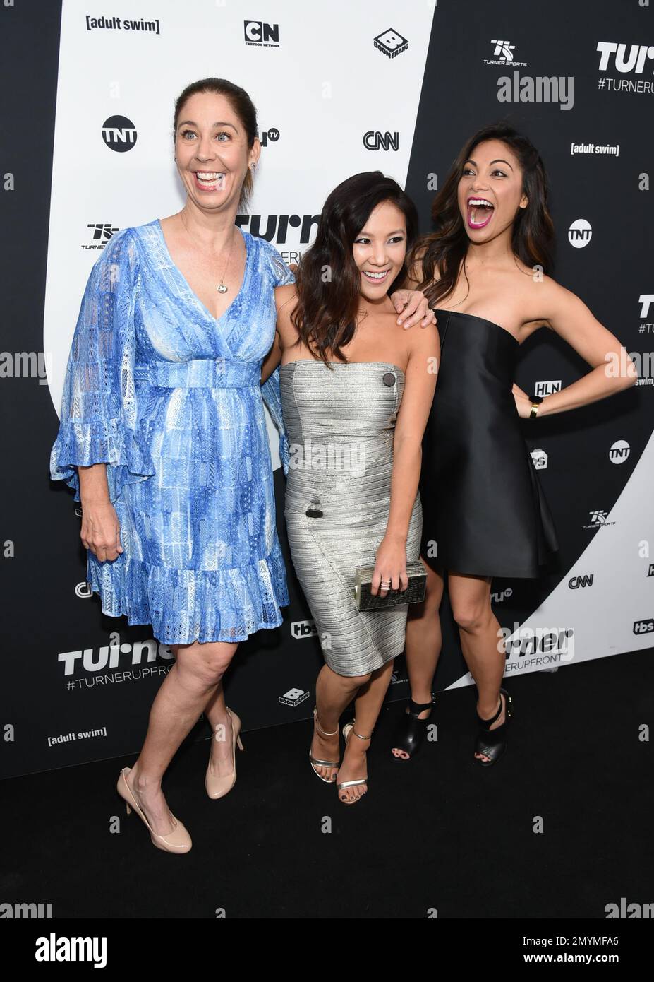 Actors Brooke Dillman, left, Ally Maki and Ginger Gonzaga attend the ...