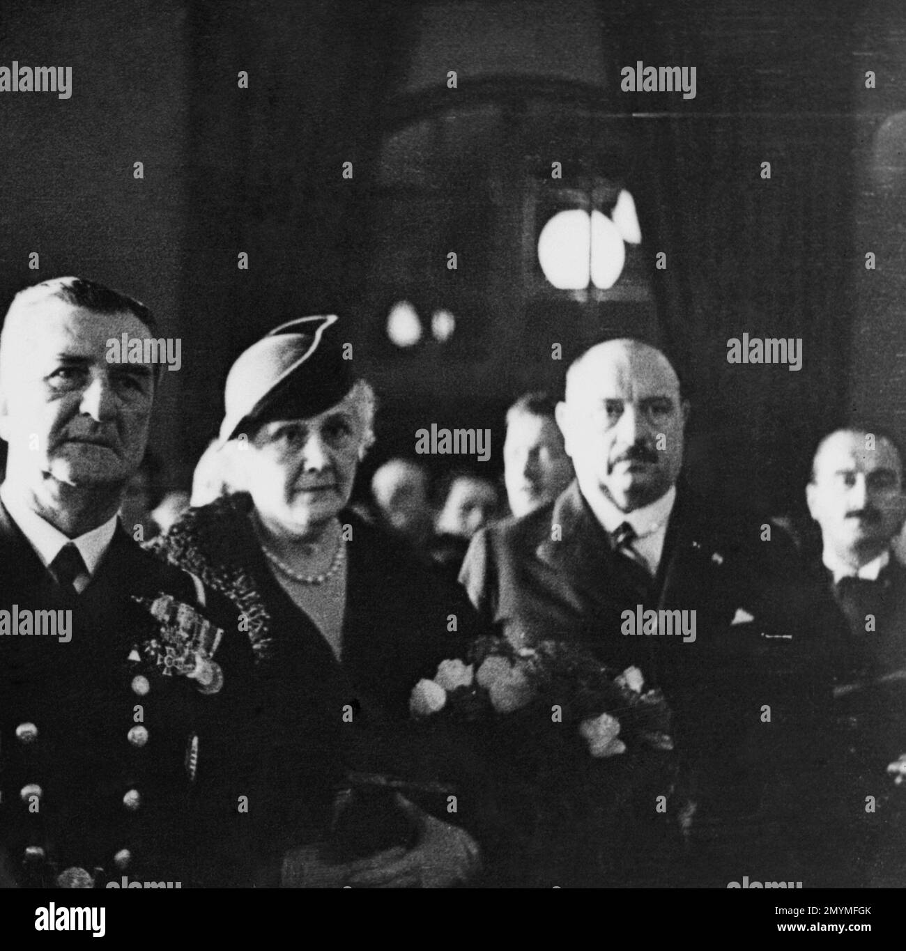 The Regent of Hungary, Admiral Nicholas Horthy, left, and his wife ...
