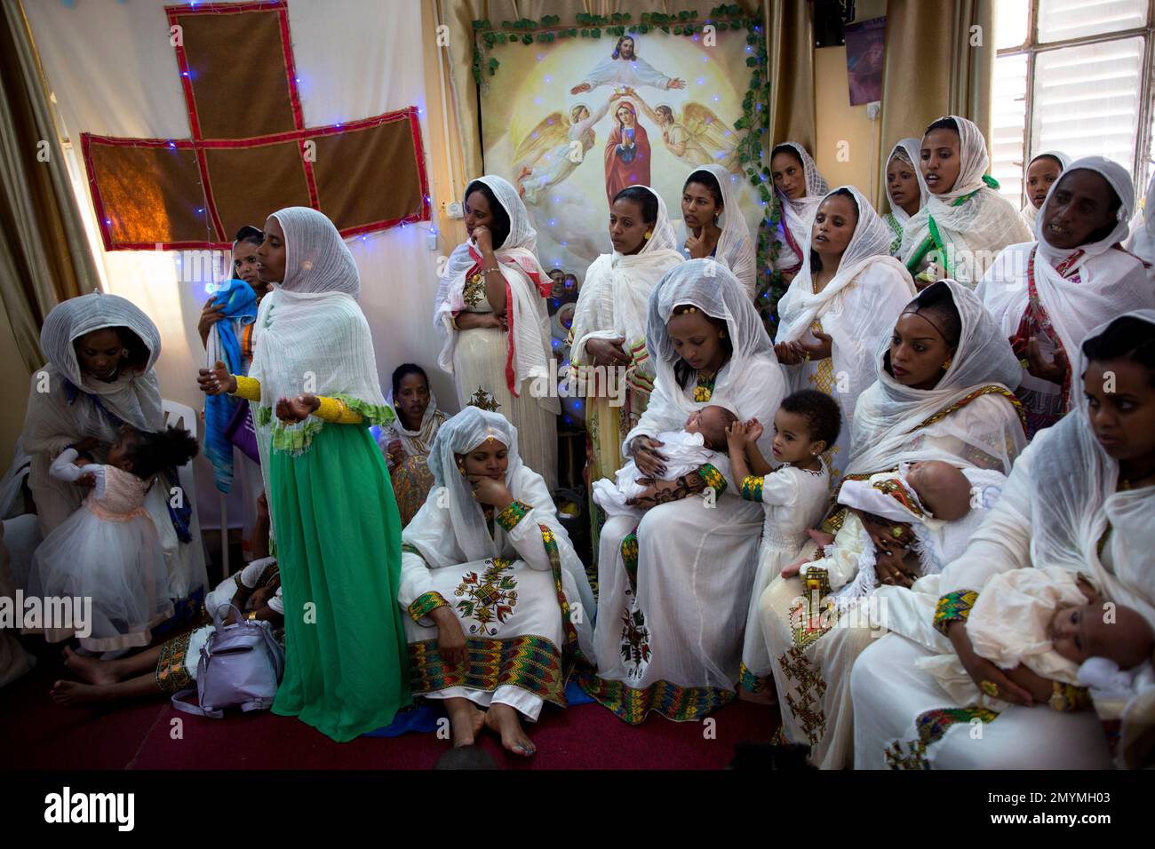In this Saturday, April 23, 2016 photo, Eritrean Christian Orthodox ...