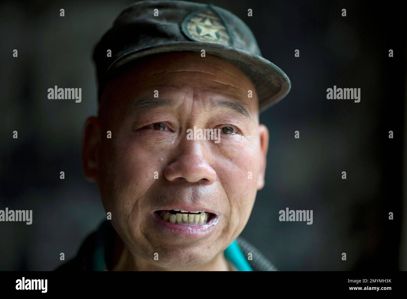 In this May 2, 2016 photo, Zhao Shunli tears up while talking about his ...