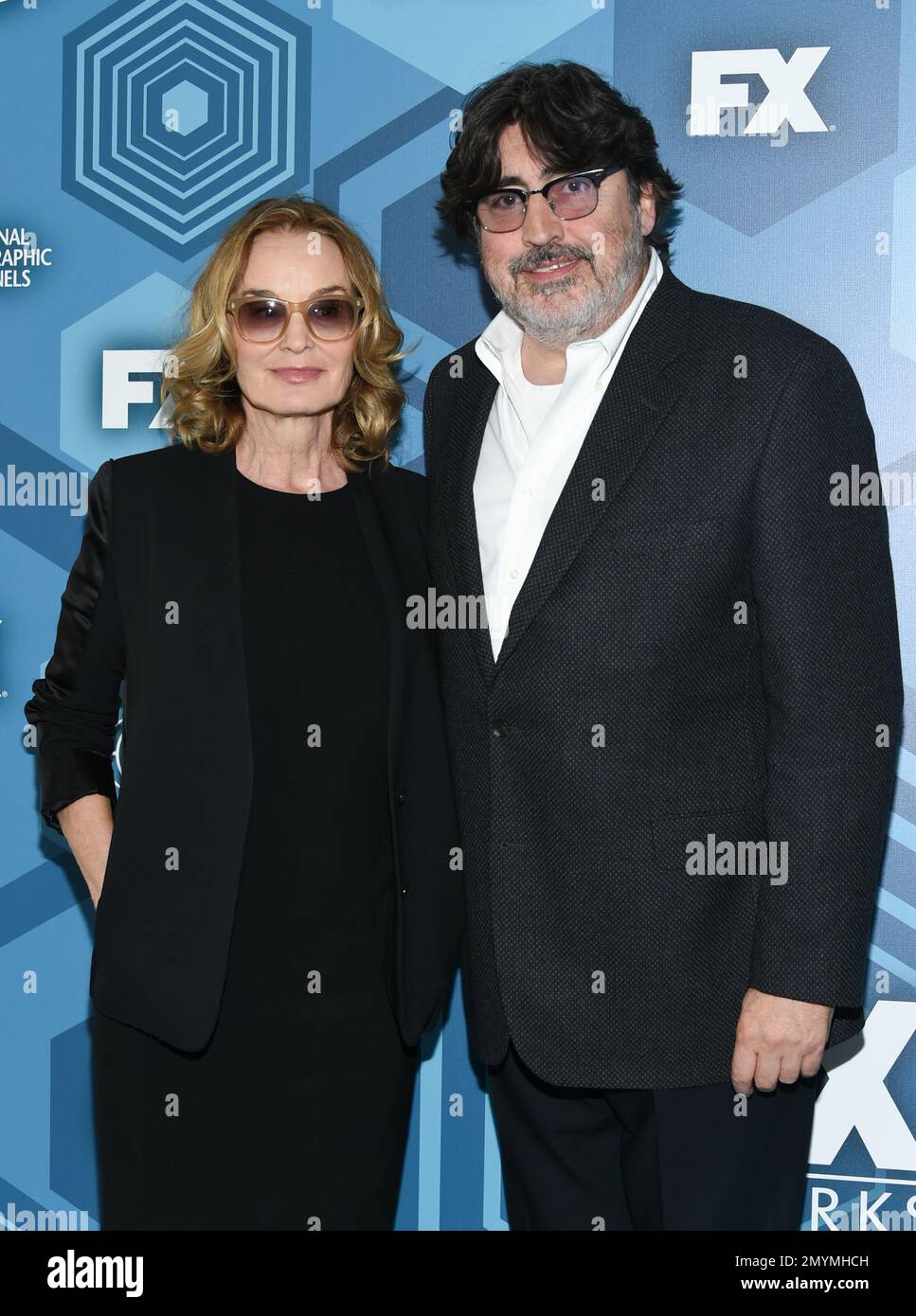 Jessica Lange and Alfred Molina attend the FOX Networks 2016 Upfront ...