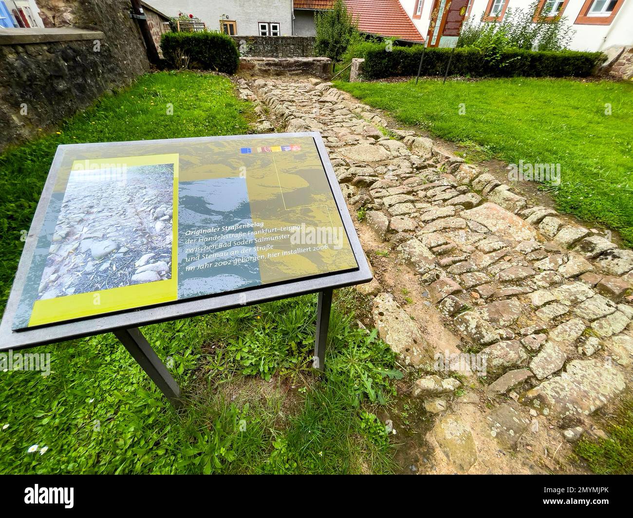 Publicly exhibited archaeological chance find and restored remains of ...