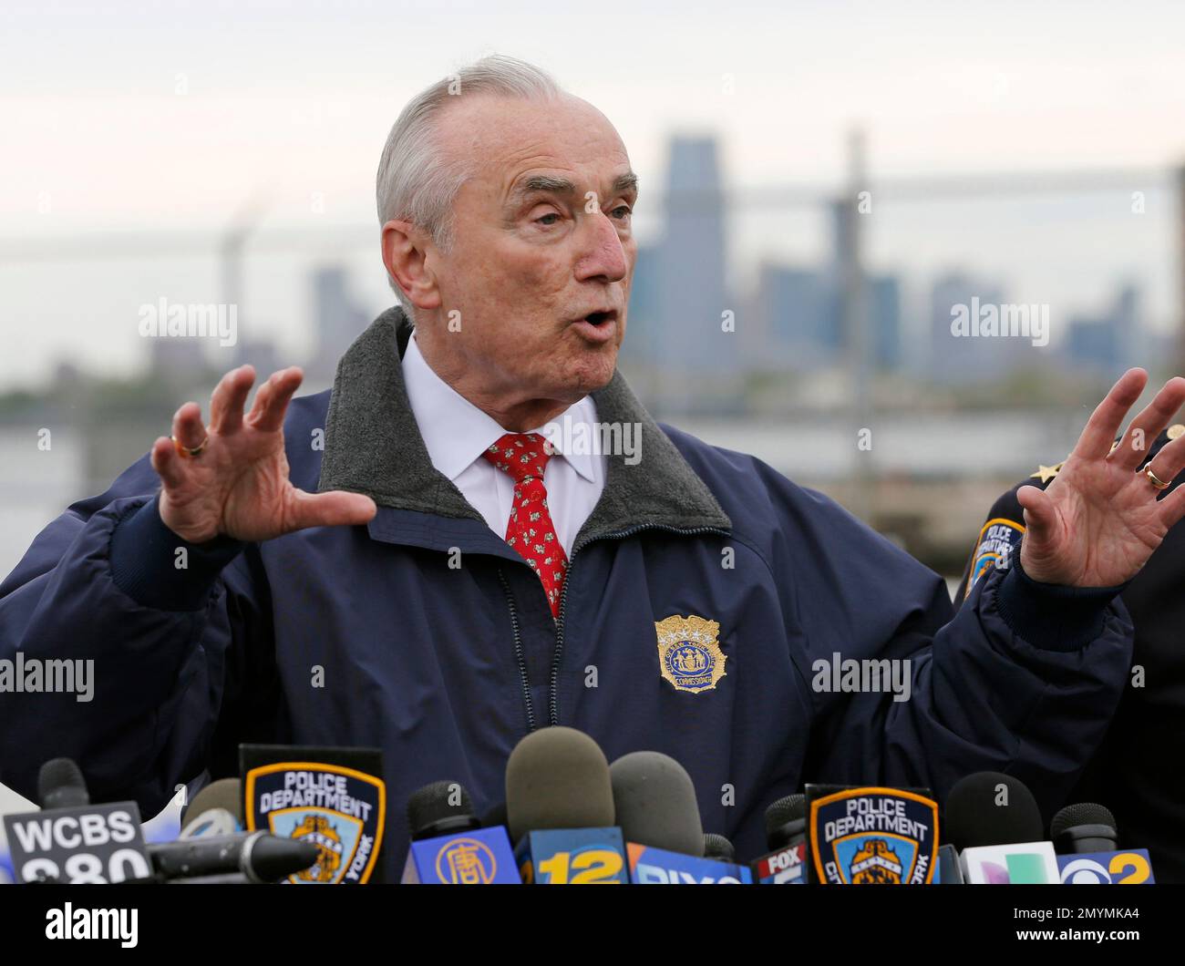 New York City Police Commissioner William Bratton Speaks To The Media