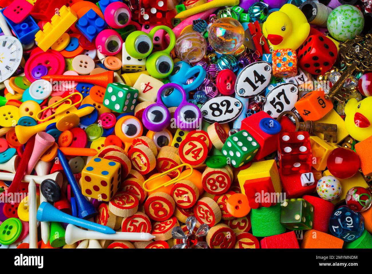 Many Things From The Drawer Stock Photo - Alamy