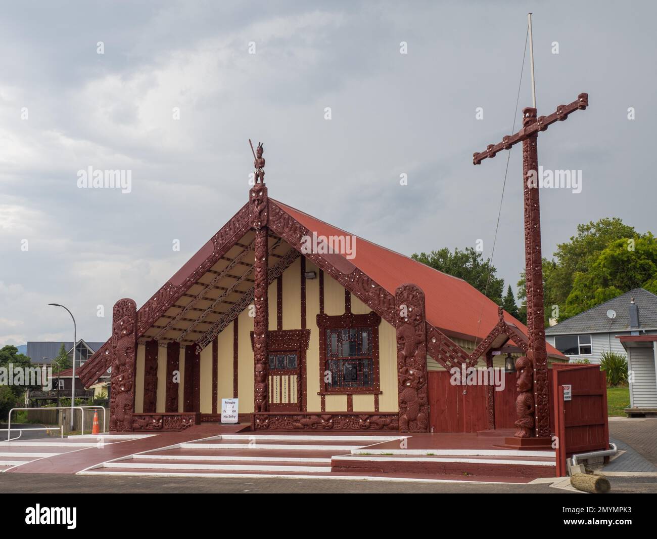 Ohinemutu rotorua building hi-res stock photography and images - Alamy