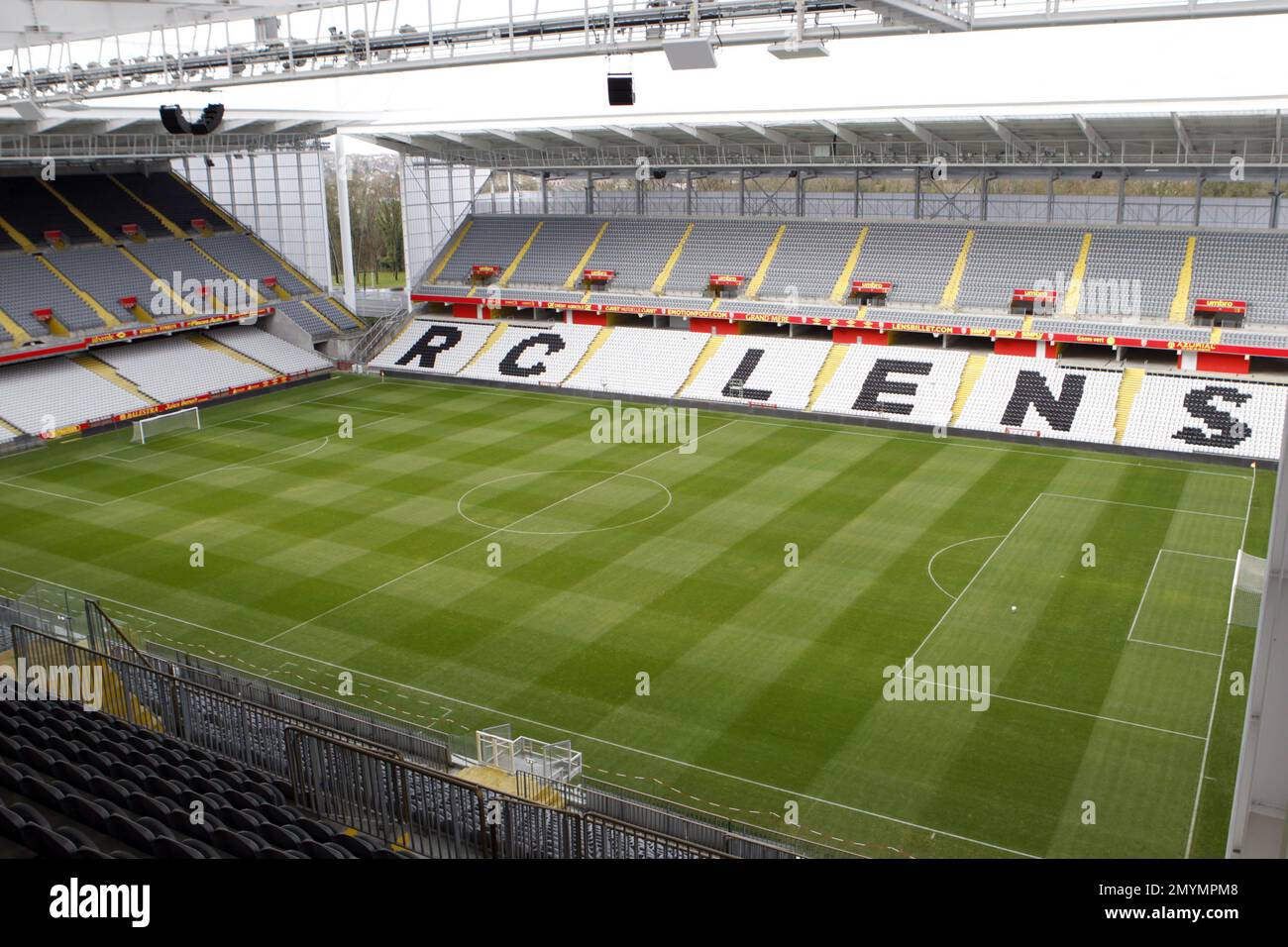 Inside view of the Felix Bollaert-Delelis football stadium in Lens ...
