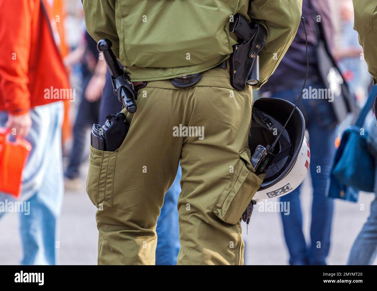 Police officers in riot gear, Berlin, Germany, Europe Stock Photo - Alamy