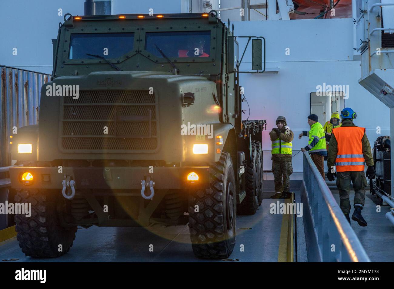 U.S. Marine Cpl. Marcos Cosscarrion, a motor vehicle operator with ...