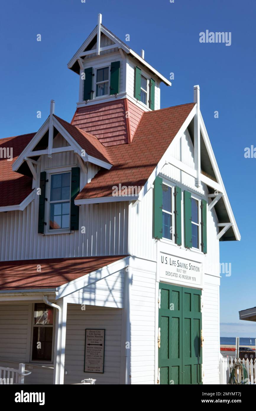 U.S. Life Saving Station and Museum in Ocean City, Maryland Stock Photo ...