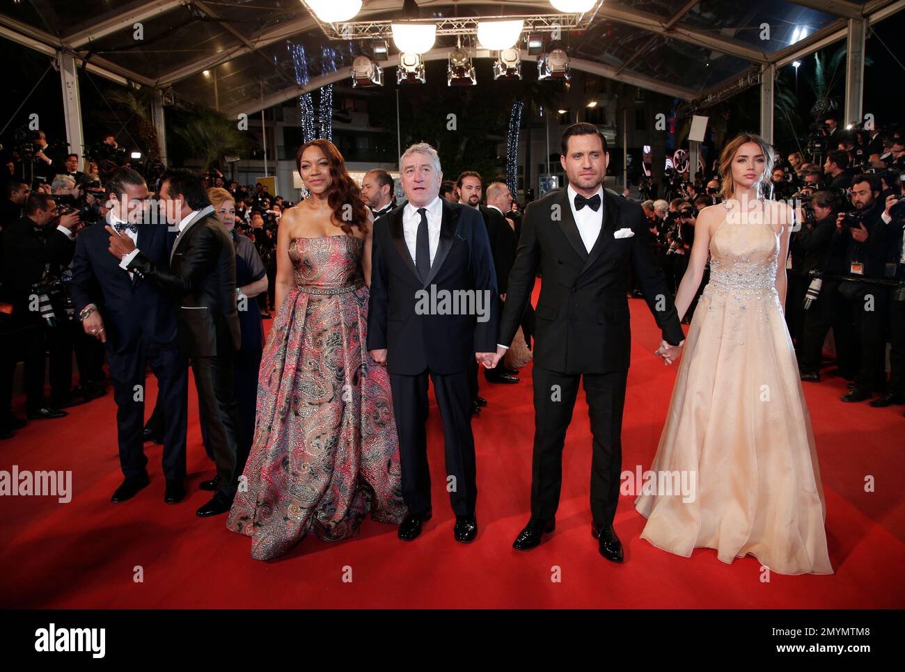 Actress Ana De Armas, actors Edgar Ramirez, Robert De Niro and his wife ...