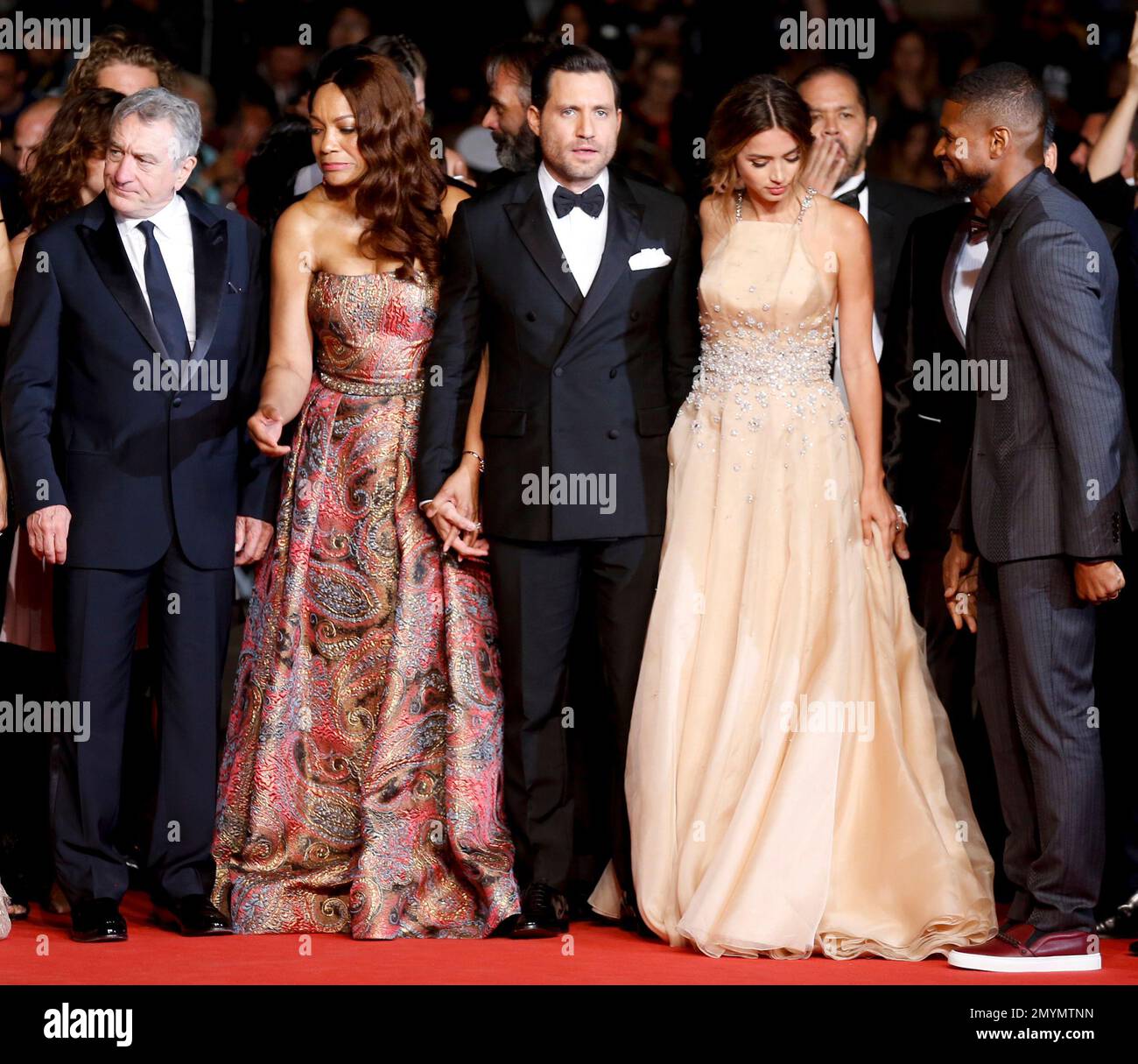 Actor Robert De Niro, his wife Grace Hightower, actor Edgar Ramirez ...