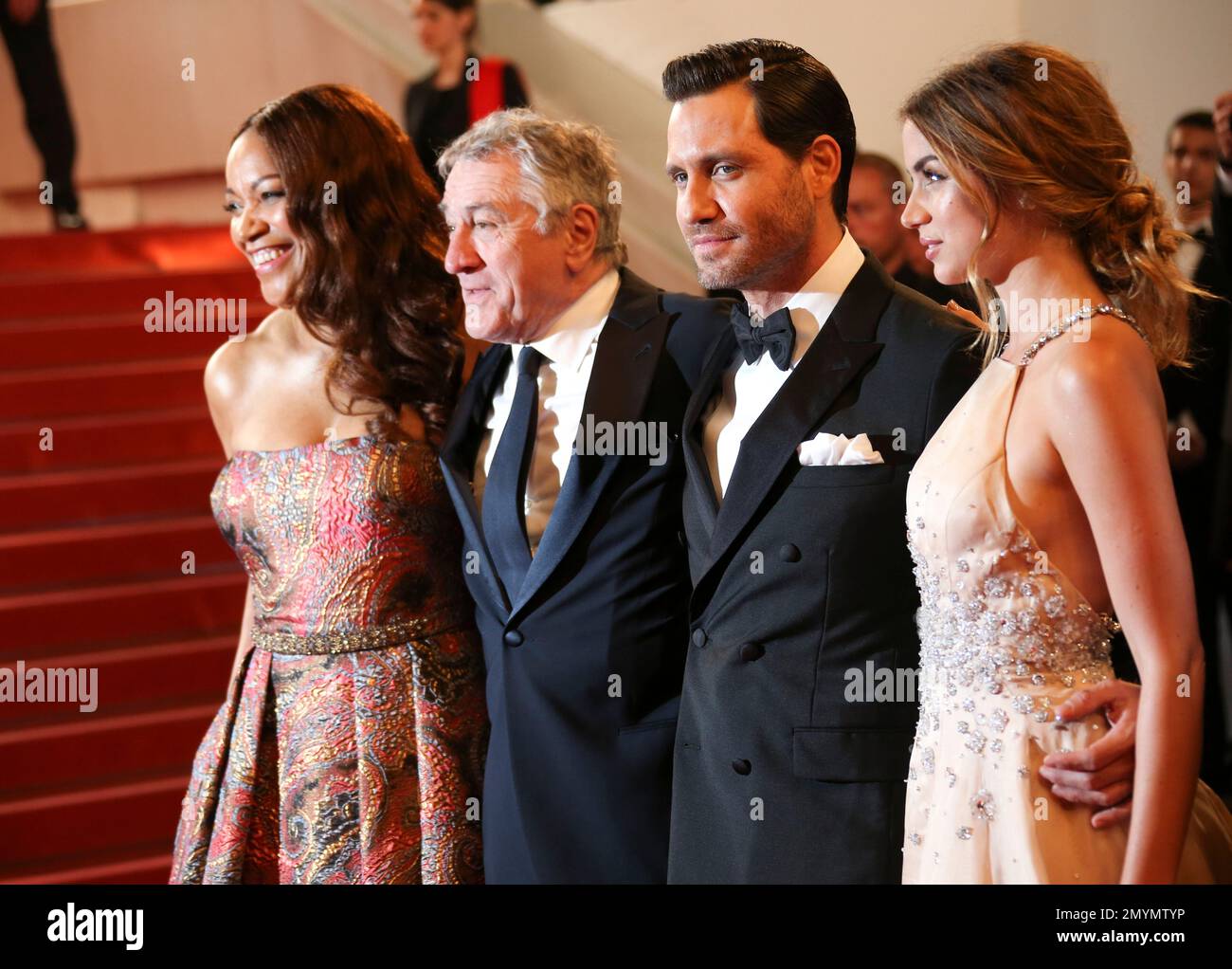 Actress Ana De Armas, actors Edgar Ramirez, Robert De Niro and his wife ...