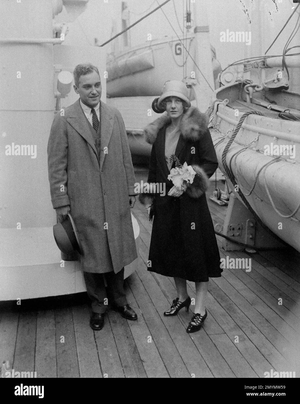 Mr. and Mrs. David Meriwether Milton set sail on their honeymoon aboard ...