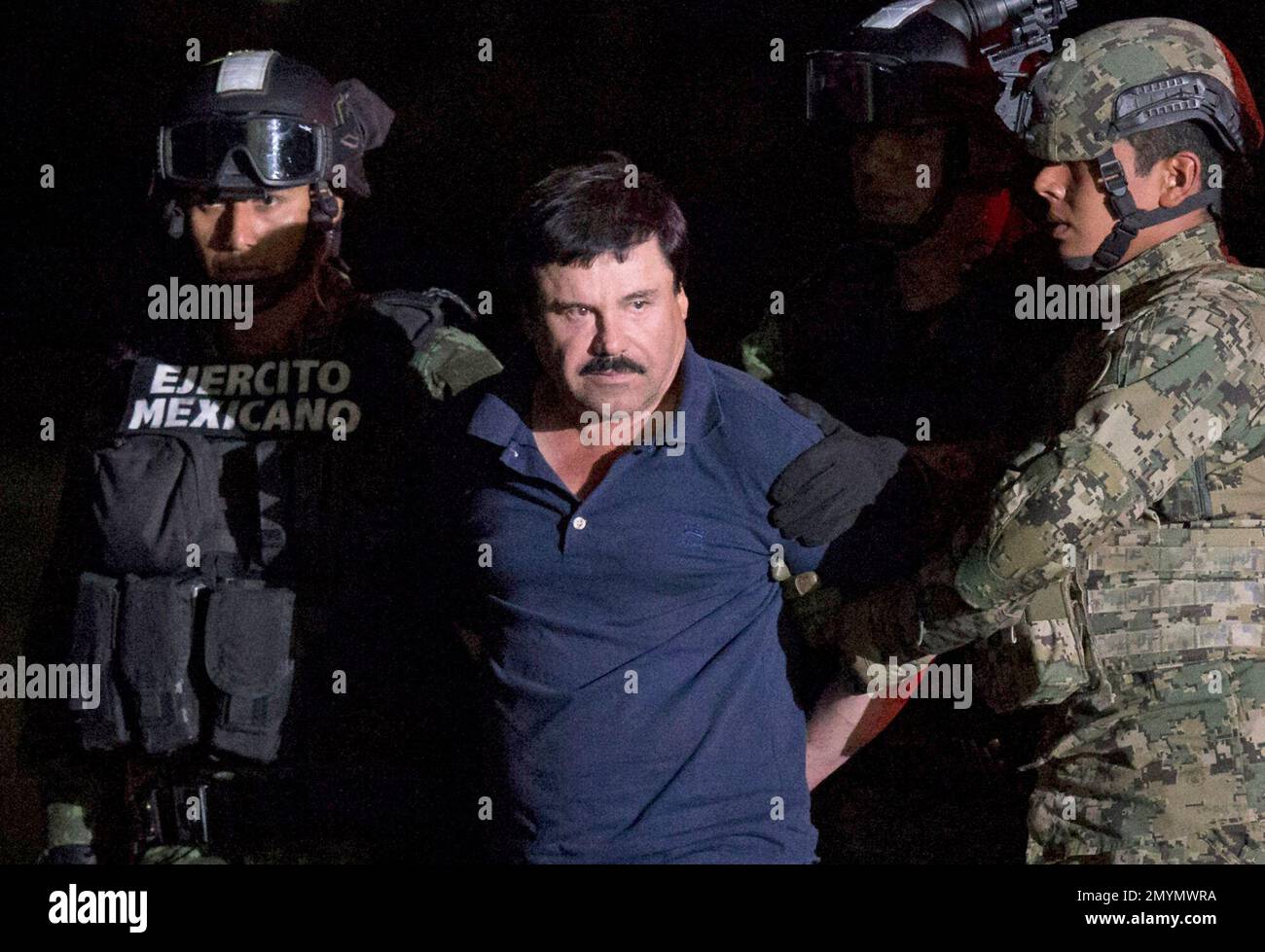FILE - In this Jan. 8, 2016 file photo, Mexican drug lord Joaquin "El ...