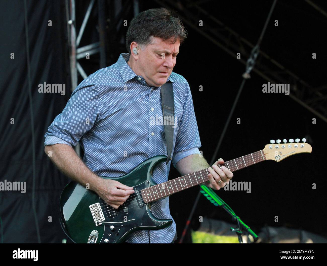 Johnny Colla with Huey Lewis and the News performs during the 2016 ...