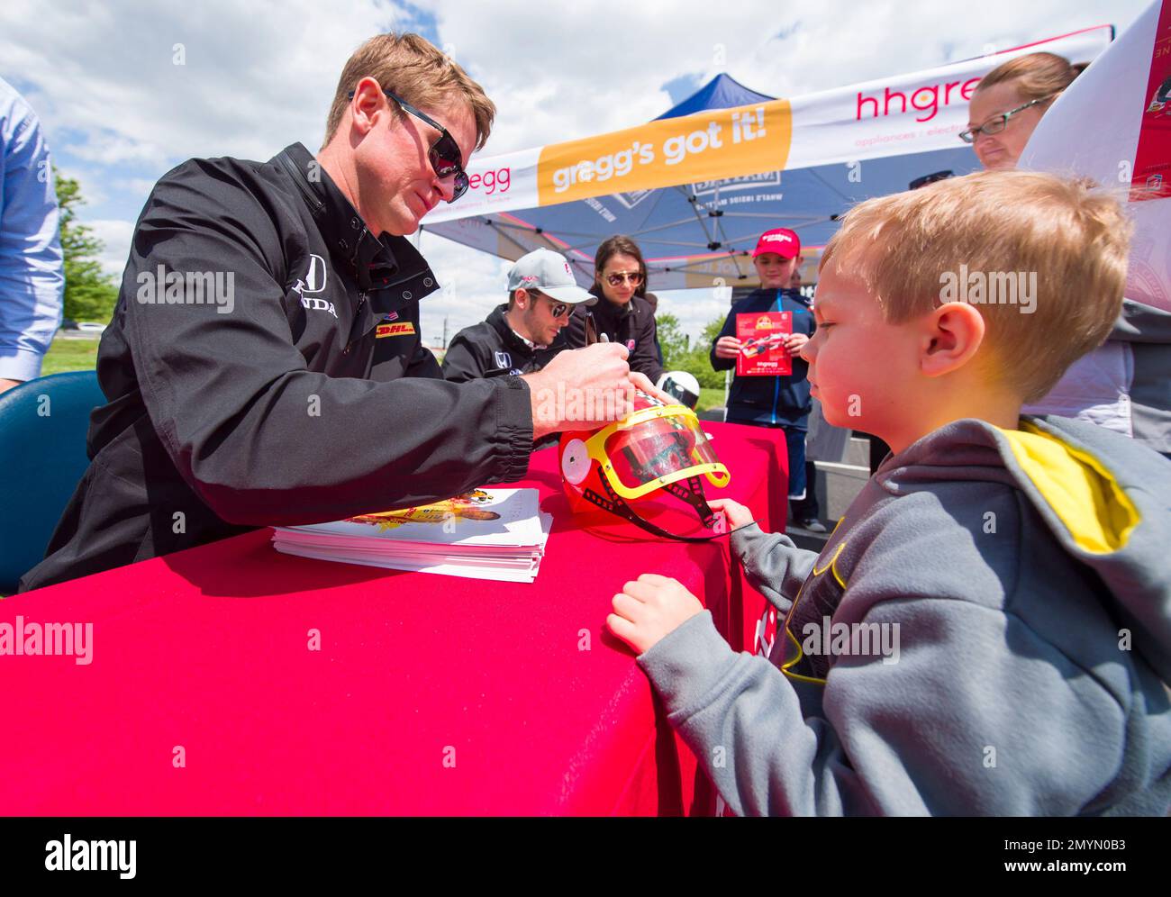 IMAGE DISTRIBUTED FOR HHGREGG - IndyCar driver Ryan Hunter-Reay, left ...