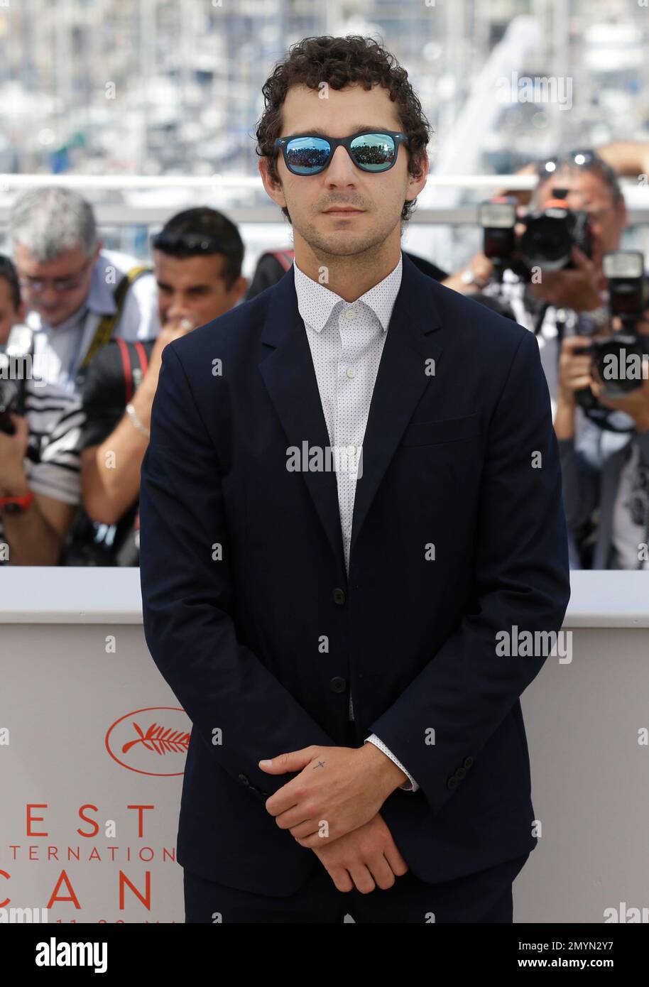 Actor Shia Labeouf poses for photographers during a photo call for the ...