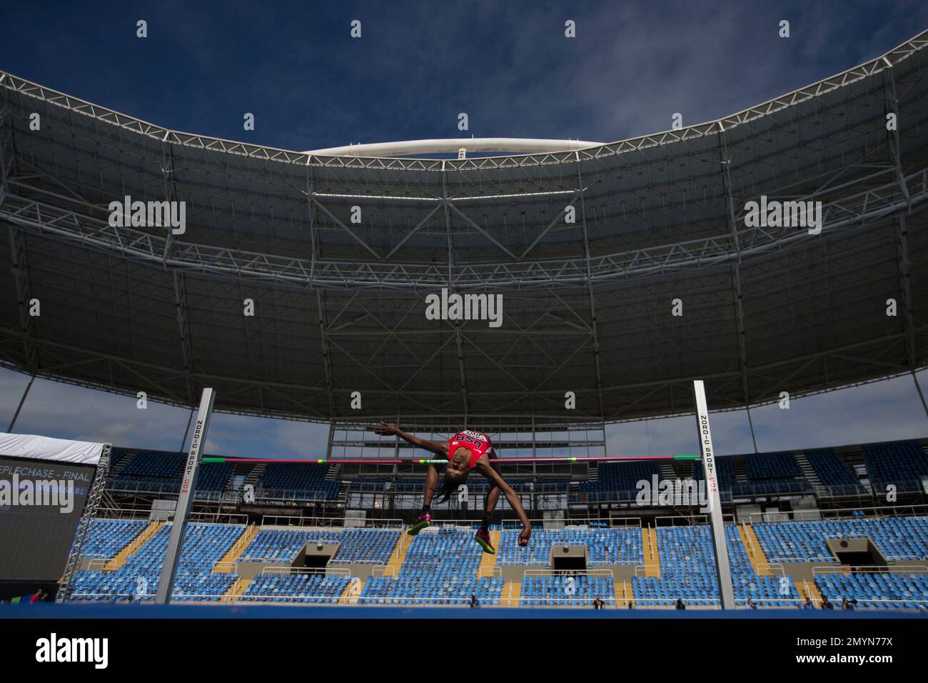United States' Chaunte Lowe competes in the women's high jump during ...