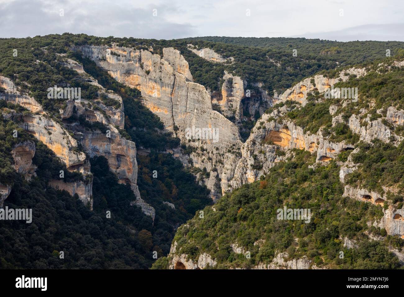 Sierra de Guara, mountain range of the Spanish pre-Pyrenees, climbing ...