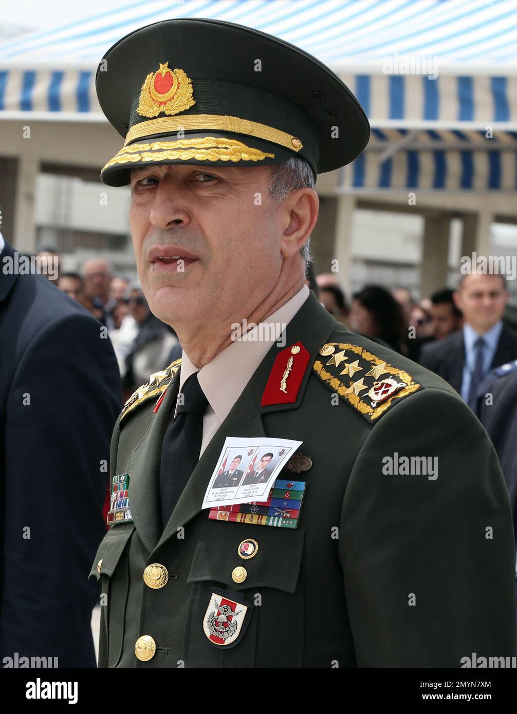 Chief of Staff Gen. Hulusi Akar arrives to joins Turkish army ...