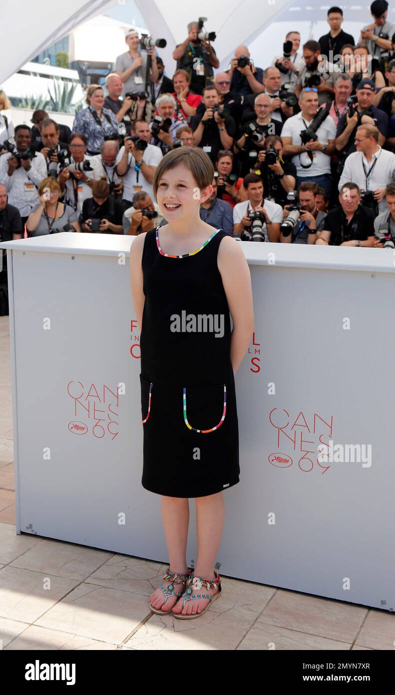 Actress Ruby Barnhill poses for photographers, during a photo call for ...