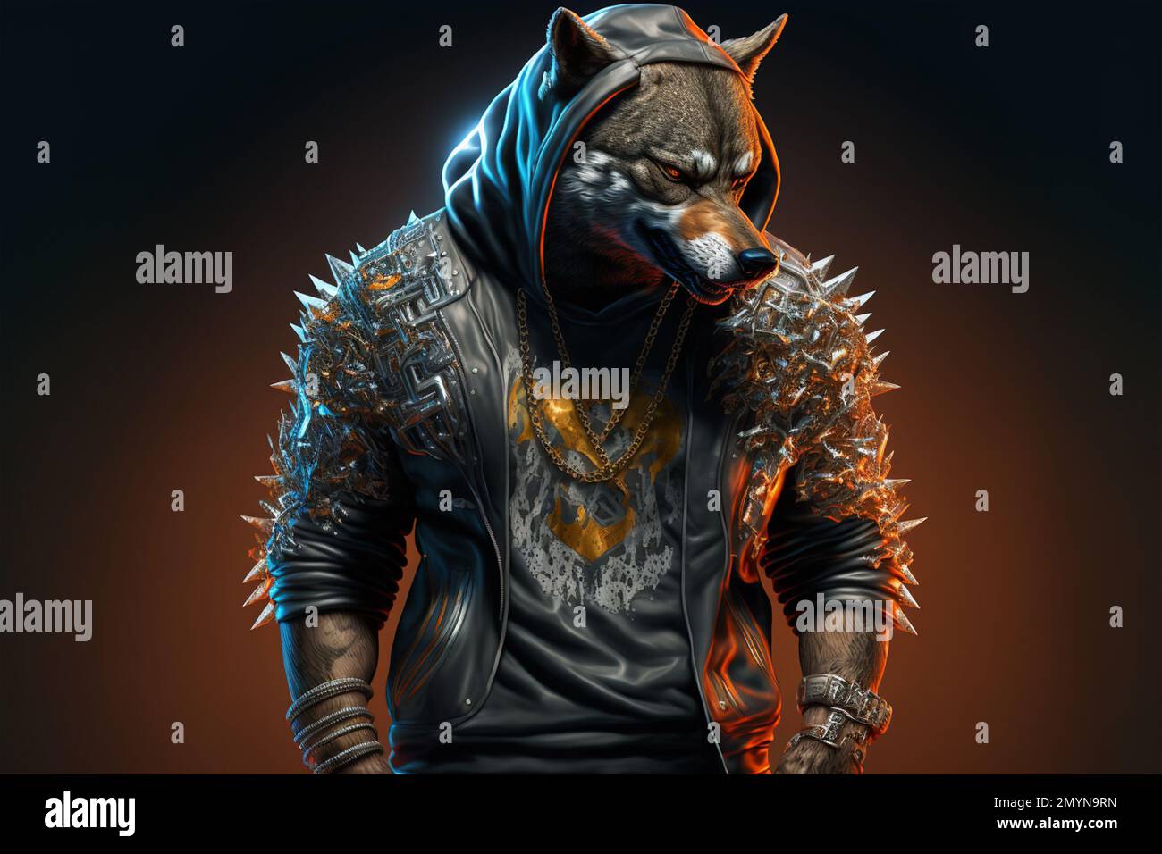 Hip hop wolf hi-res stock photography and images - Alamy
