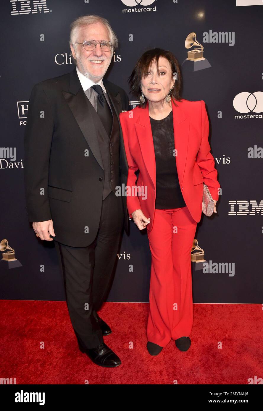 Fred A. Rappoport, left, and Michele Lee arrive at the Pre-Grammy Gala on Saturday, Feb. 4, 2023 ...