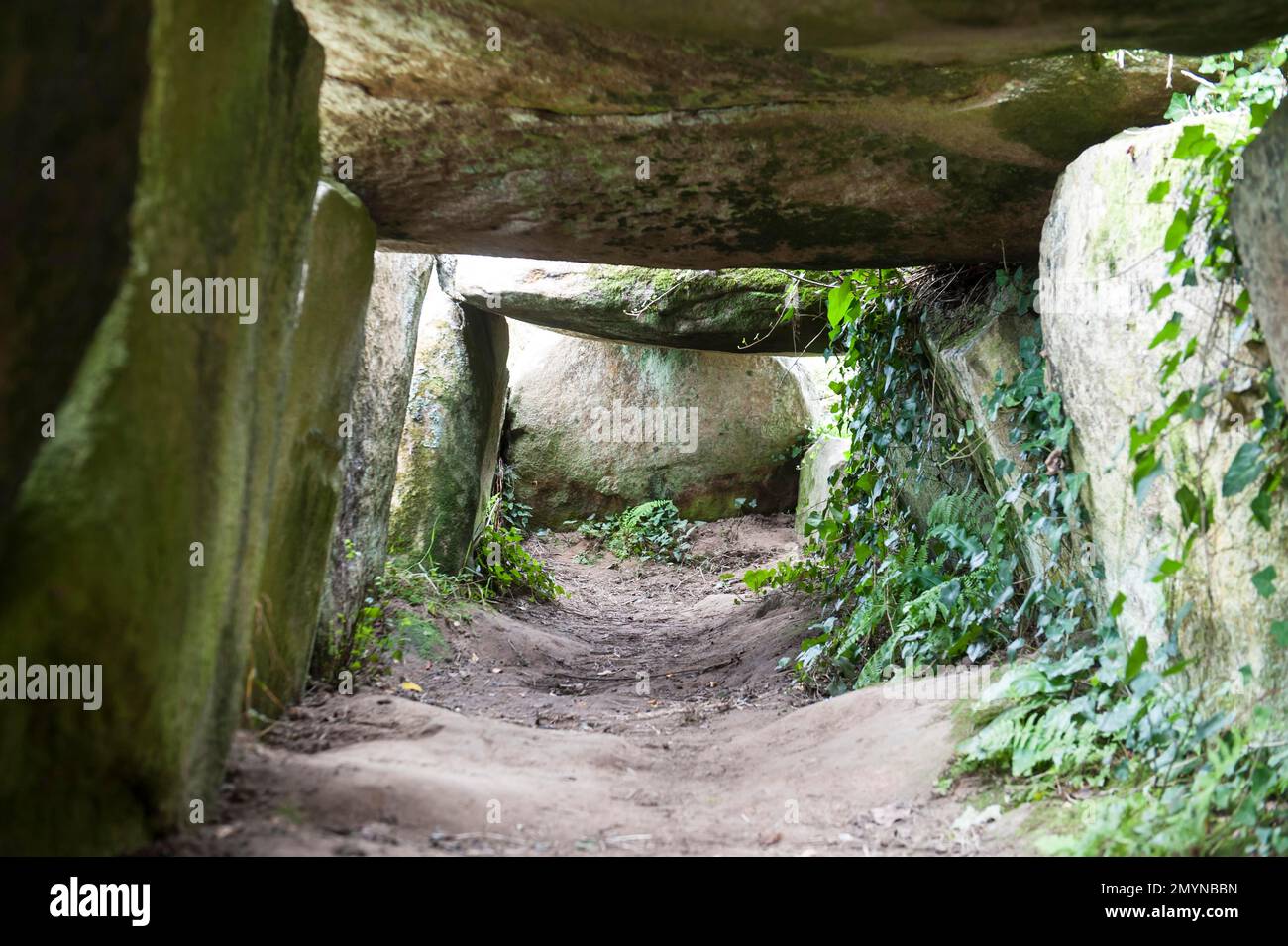 Interior, Neolithic period, megalithic site, Allée couverte of ...