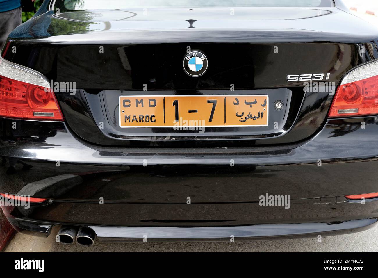 Morocco car licence plates, old town, Asilah, Morocco, Africa Stock ...