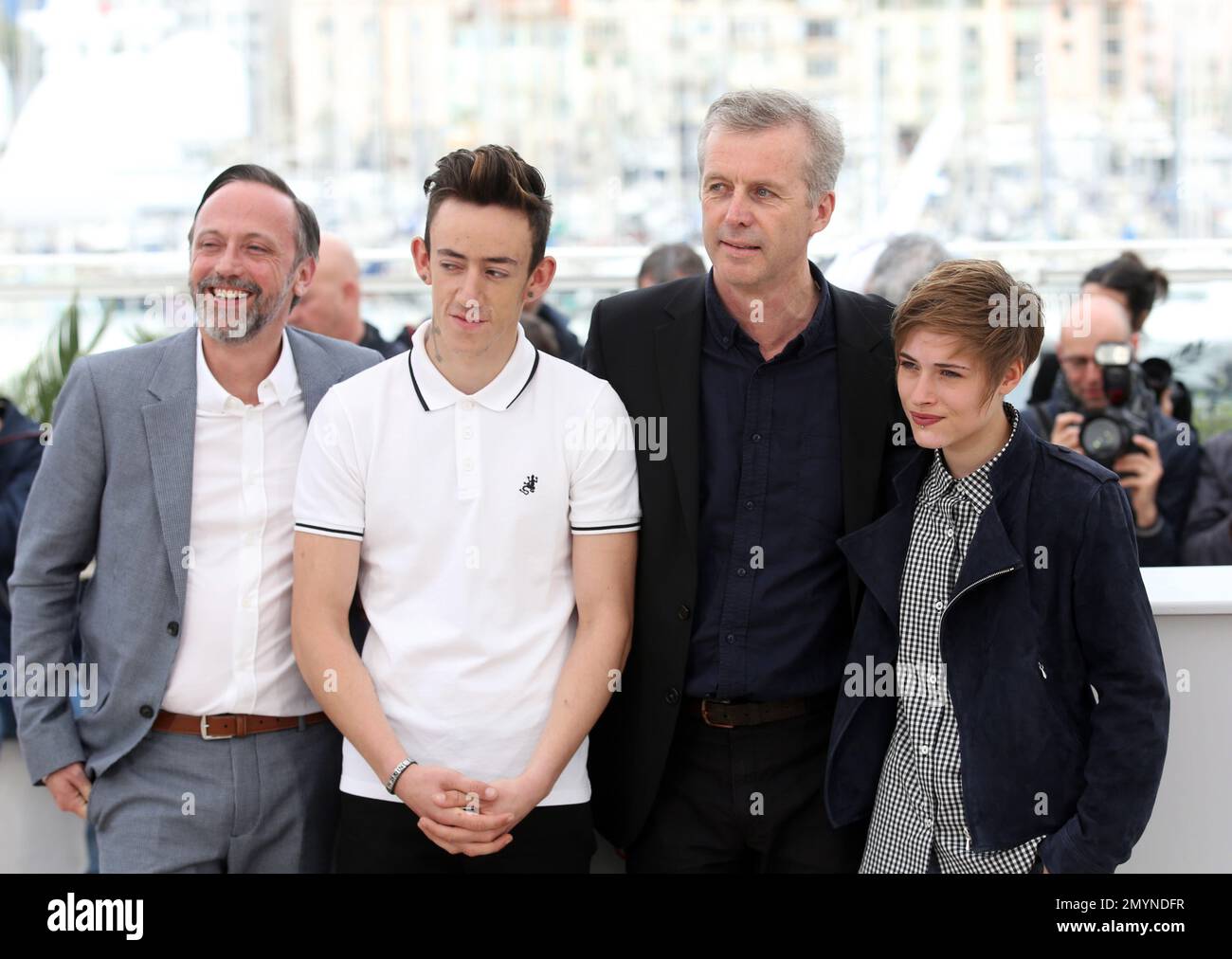 Actors Jean-Luc Vincent, Brandon Lavieville Director Bruno Dumont and ...